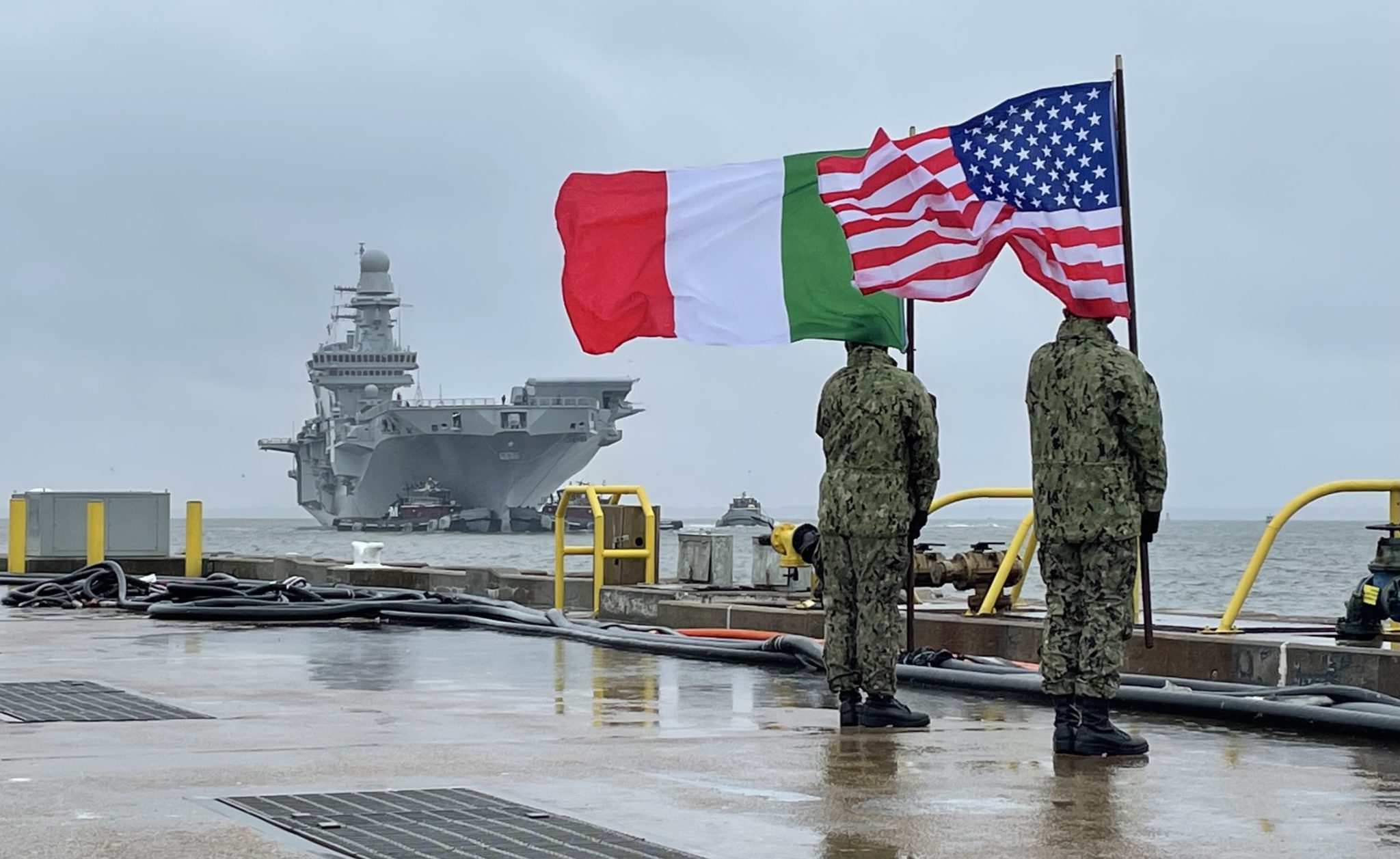 ITS Cavour arrives at Norfolk - Alert 5